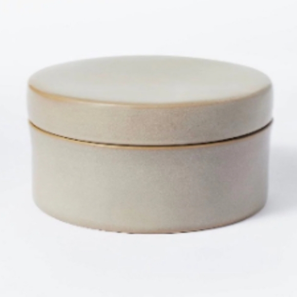 Threshold | Accents | Studio Mcgee Round Carved Ceramic Box Gray | Poshmark